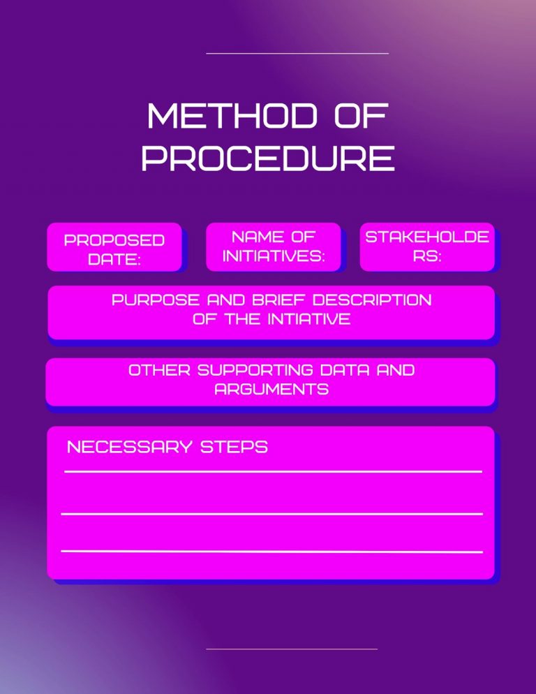 Method of Procedure: A Simple Guide (2022 Updated) | Glossary